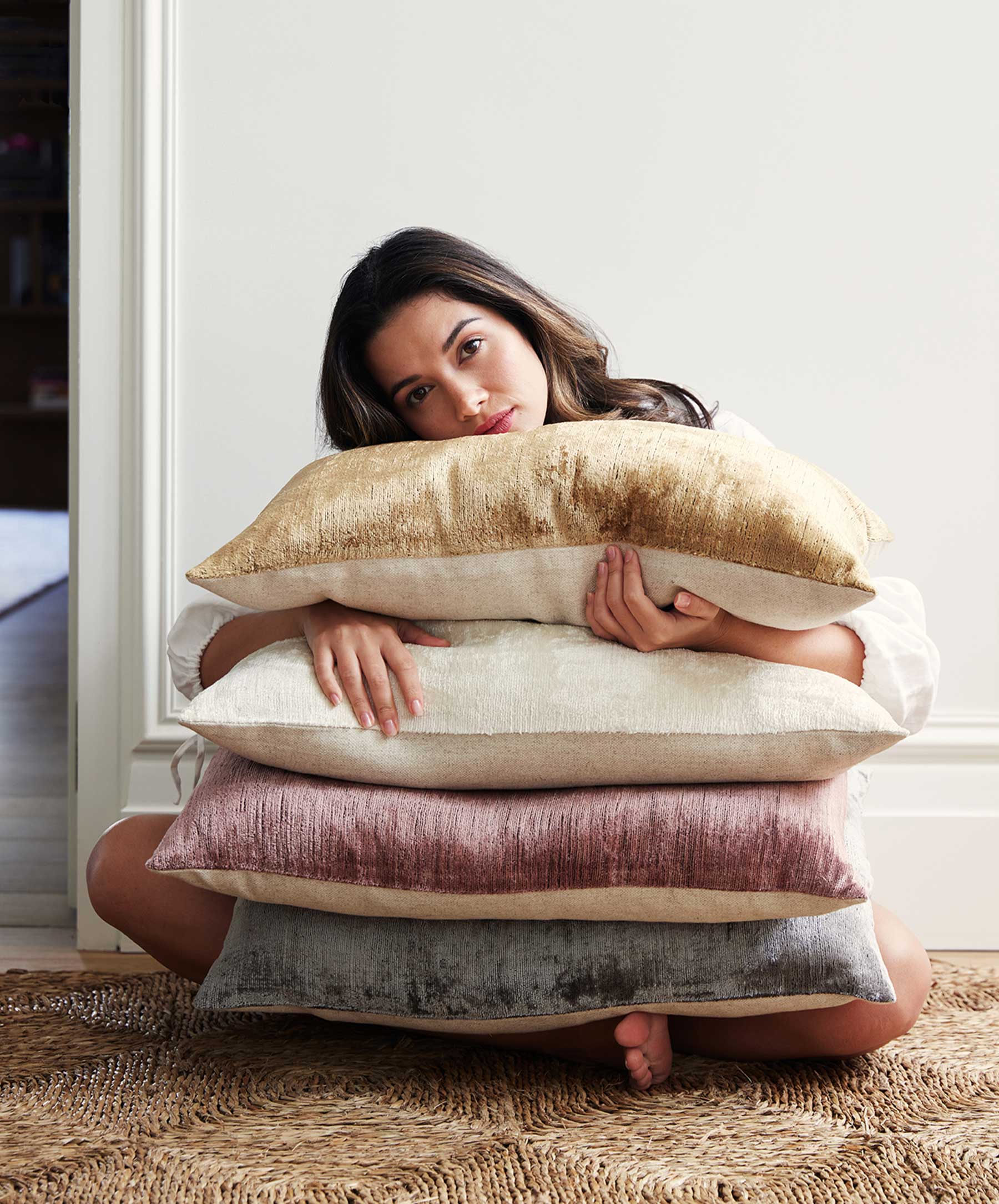 Talik Velvet Rectangular Cushion Cover - Dusk | CULTIVER - Australia