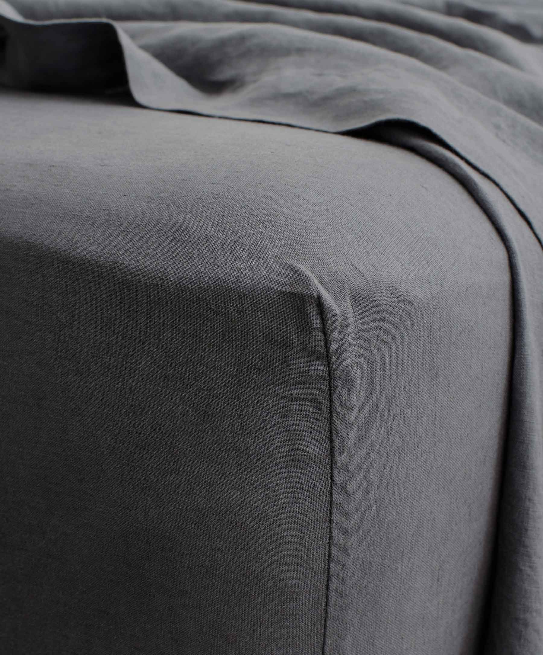100% Pure Linen Fitted Sheet | CULTIVER - Australia