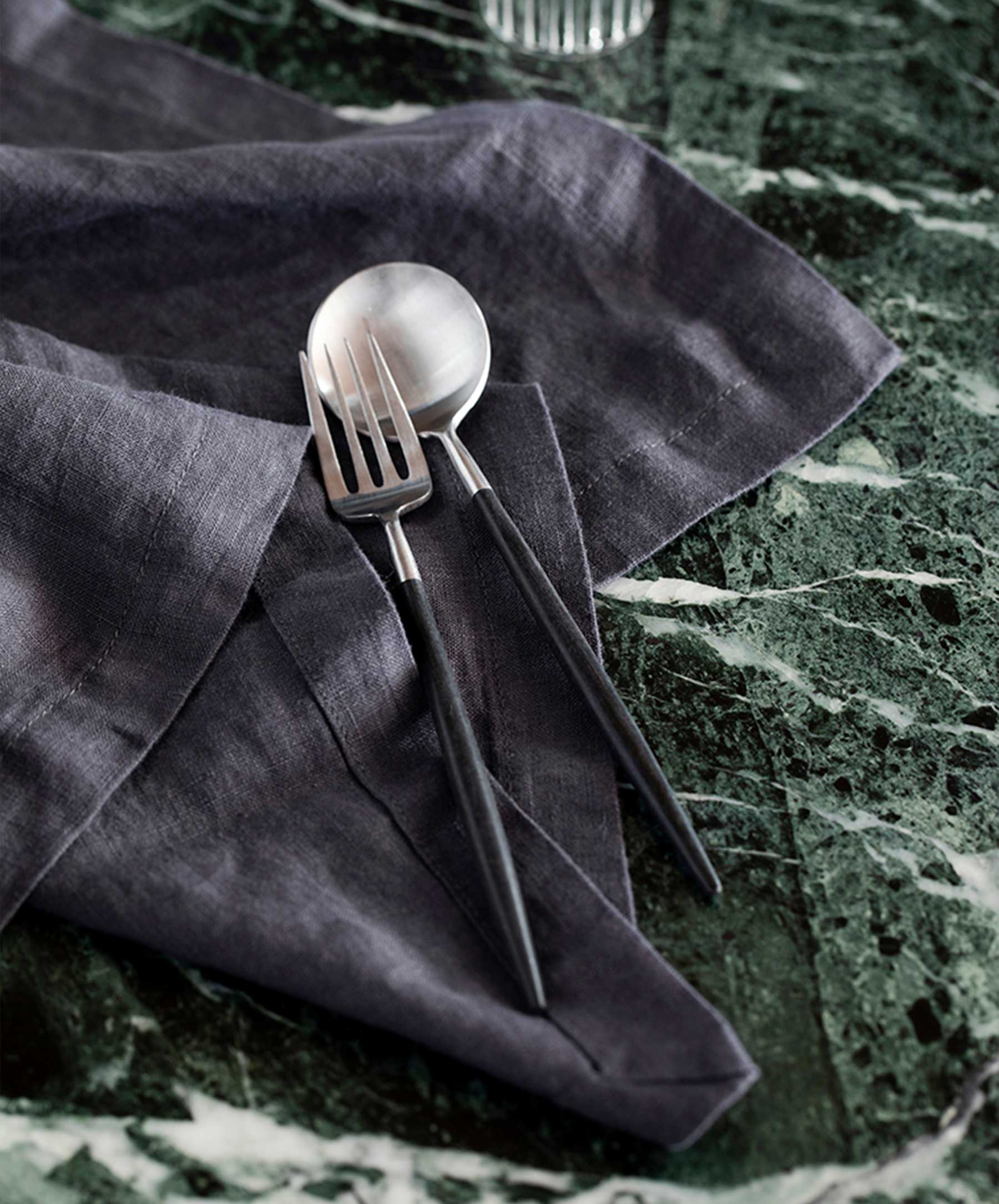 Linen Table Napkins - Slate | CULTIVER - Australia
