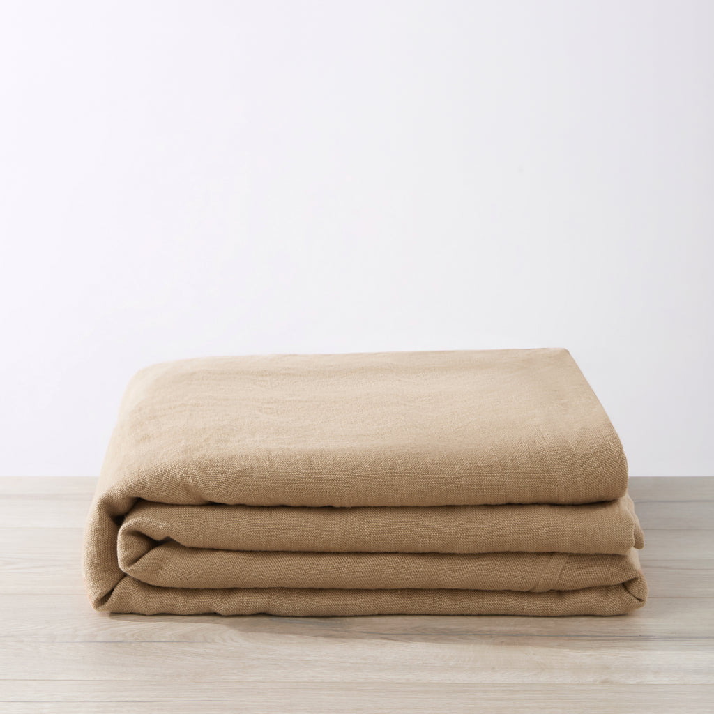 Heavyweight Linen Bedcover - Sand- CULTIVER -Australia